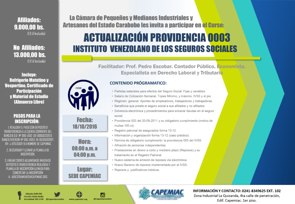 Actualización Providencia 0003 – Cámara de Pequeños-Medianos ...
