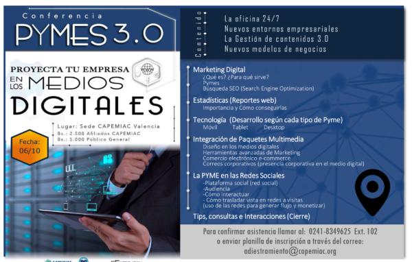 Pymes 3.0 Proyectar tu empresa en los medios Digitales – Cámara de ...